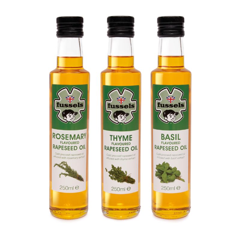 Fussels Herb Infused Rapeseed Oil Collection (3 x 250ml) – Fussels Fine ...
